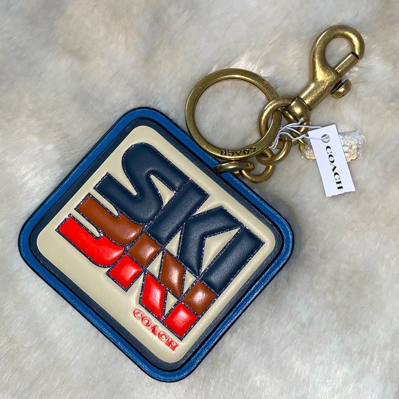 Coach | Accessories | New Coach Ski Patch Trigger Snap Bag Charm ...
